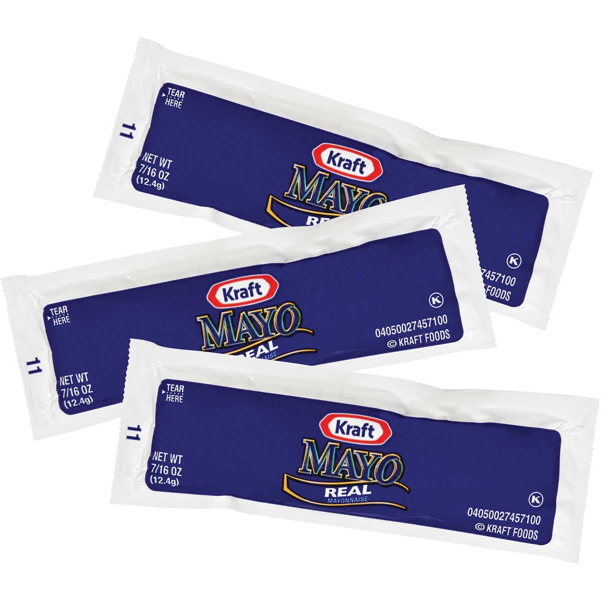 Kraft Mayonnaise Packets, 7/16 oz, 200 ct, Light, Creamy Texture ...