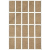 Kraft Rectangle Folder File Labels 1.57 inch x 0.75 inch - Color Coding ...