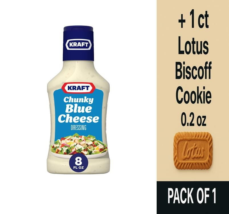 Kraft Roka Blue Cheese Dressing - 16 oz - Pack of 1 & Lotus Biscoff ...