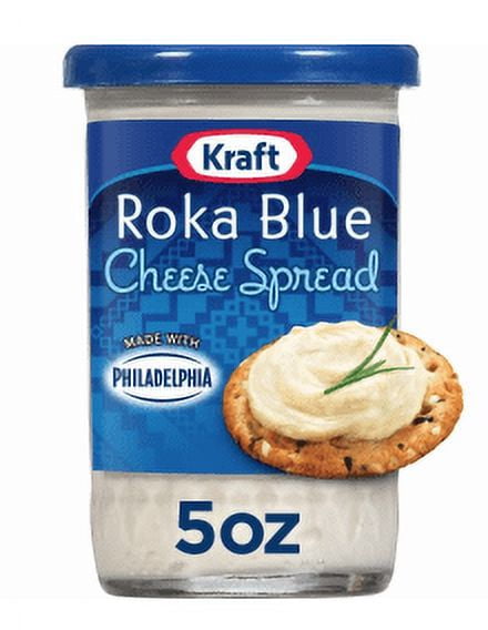Kraft Roka Blue Cheese Spread, Creamy 5 oz Jar, 4 Pack, Snack or ...