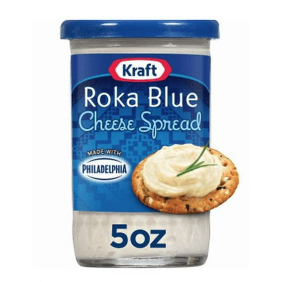 Kraft Roka Blue Cheese Spread, Creamy 5 oz Jar, 4 Pack, Snack or ...