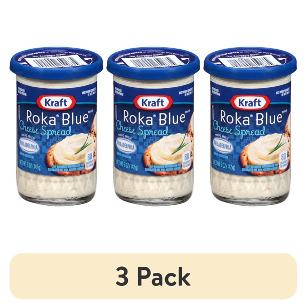 (3 pack) Kraft Roka Blue Cheese Spread with Philadelphia Cream Cheese ...