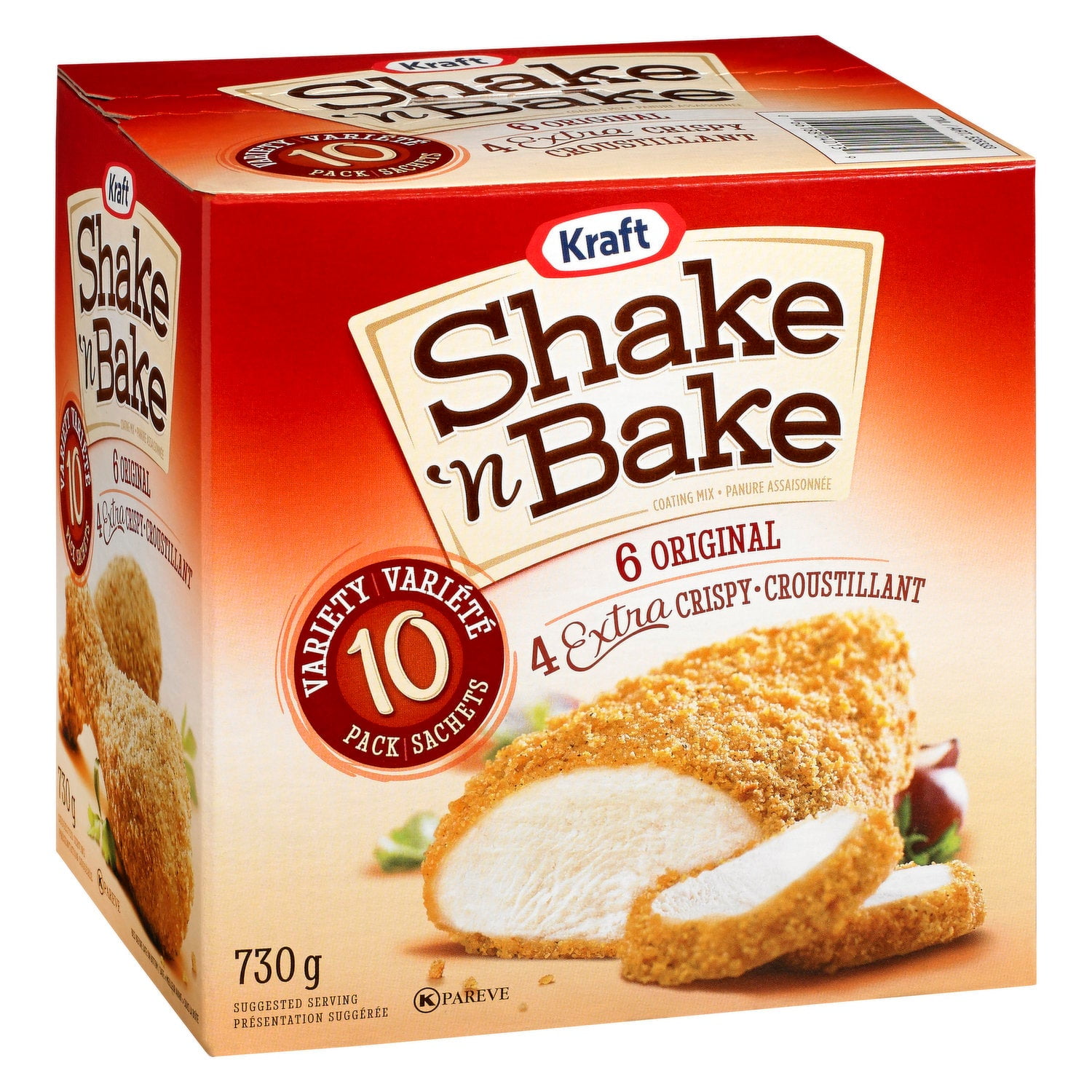 Kraft Shake 'n Bake Original & Extra Crispy Coating Mix, 10ct, 730g/1.6 ...