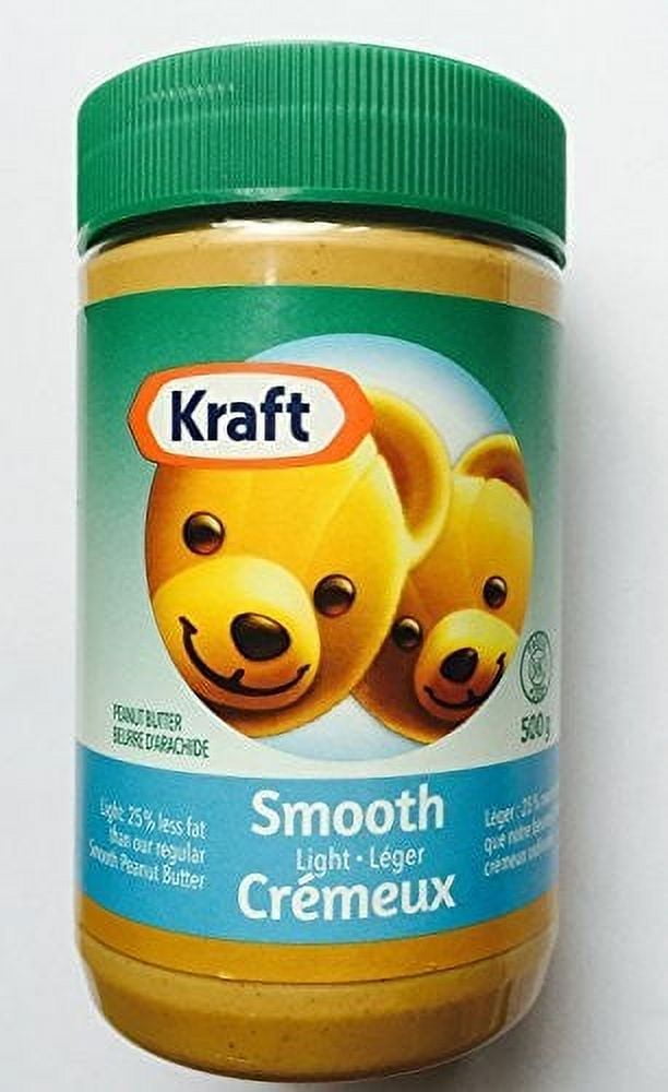 Kraft Smooth Light (25%less Fat) Peanut Butter 500g/17.6 oz - Walmart.com
