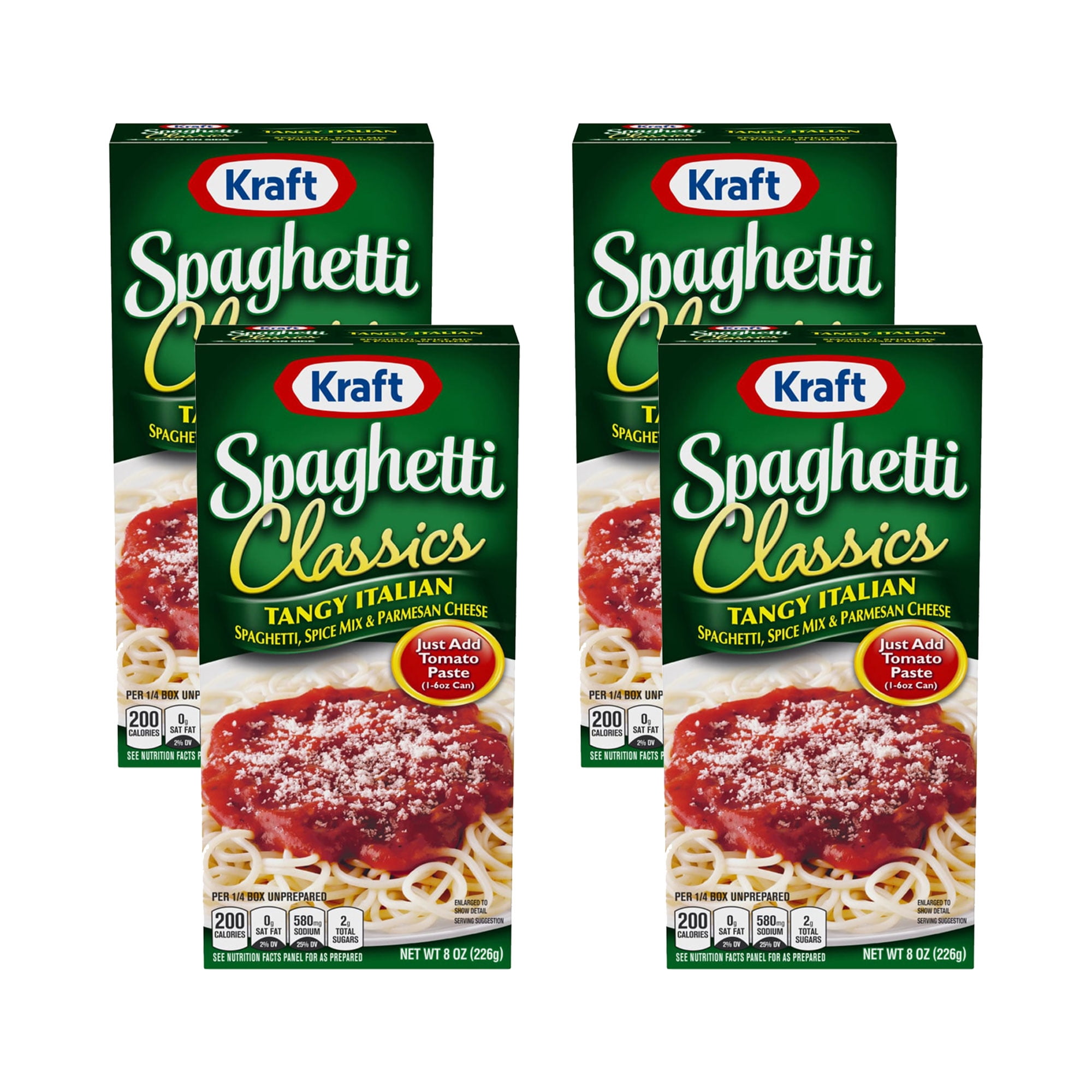 Kraft Spaghetti Mix, Tangy Italian Spices, Parmesan Cheese, 8 oz, Pack ...