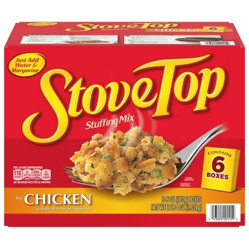 Kraft Stove Top Chicken Stuffing Mix, 6 Oz., 6 Pk. - Walmart.com