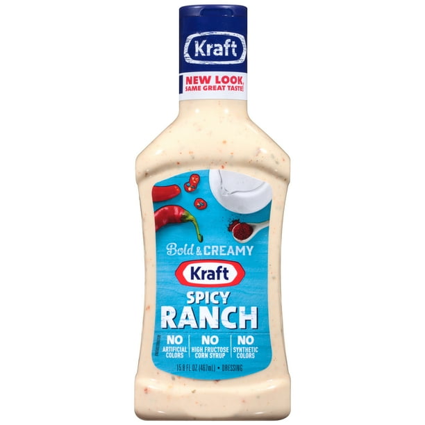 Kraft Taco Bell Spicy Ranch Dressing 158 Fl Oz Bottle Walmart