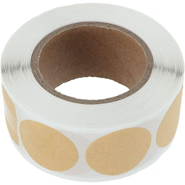 Kraft Tags Circle Stickers Pcs Kraft Paper Labels Stickers Round ...