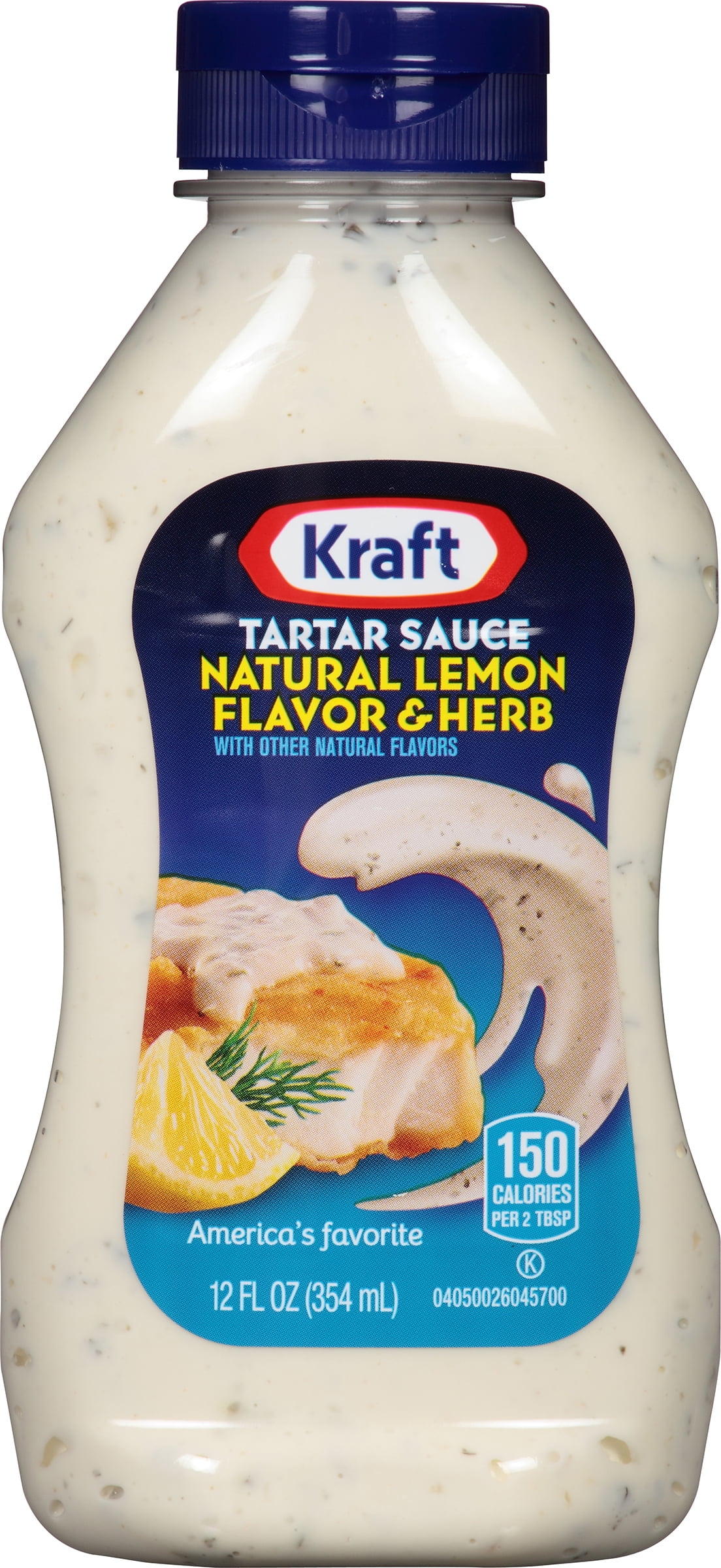 Kraft Creamy Tartar Sauce with Natural Lemon Flavor & Herb, 12 fl oz ...