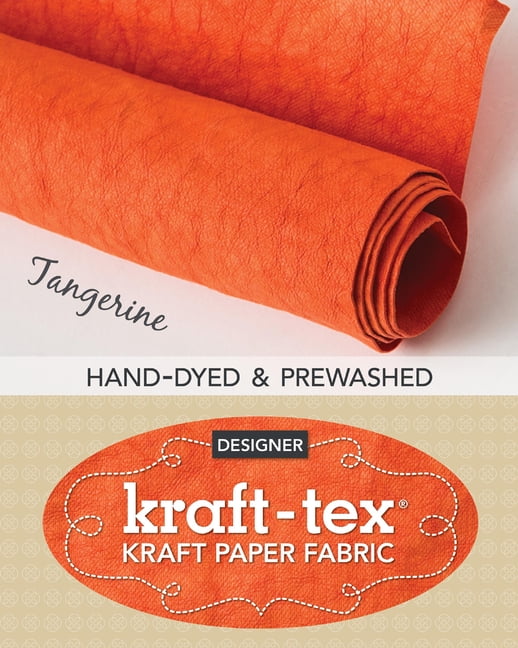 Kraft-Tex Designer: Kraft-Tex Roll Tangerine Hand-Dyed & Prewashed ...