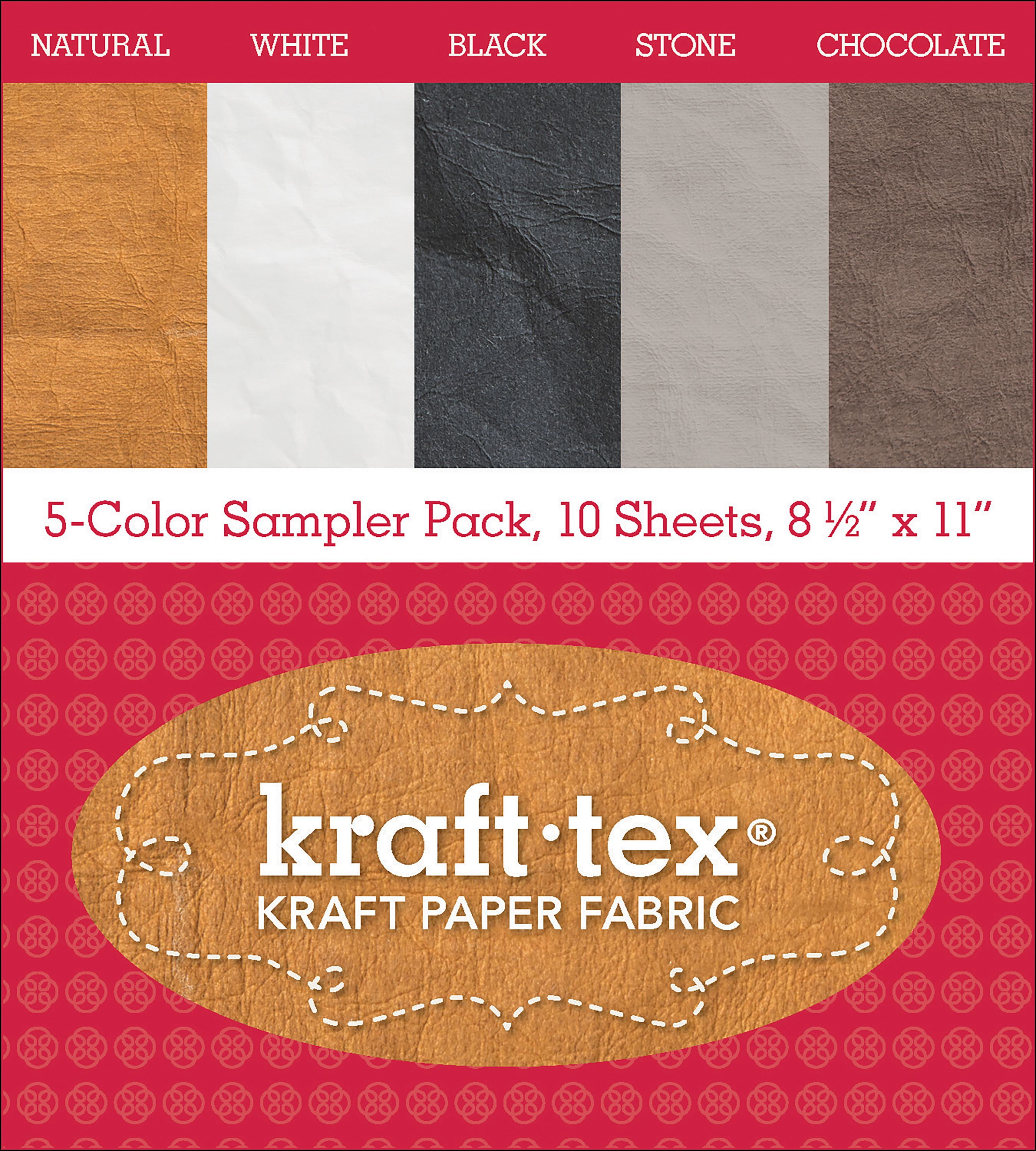 C&T Publishing Kraft-Tex Sampler Pack, 8.5x11 Inches, 2 Sheets Each of ...