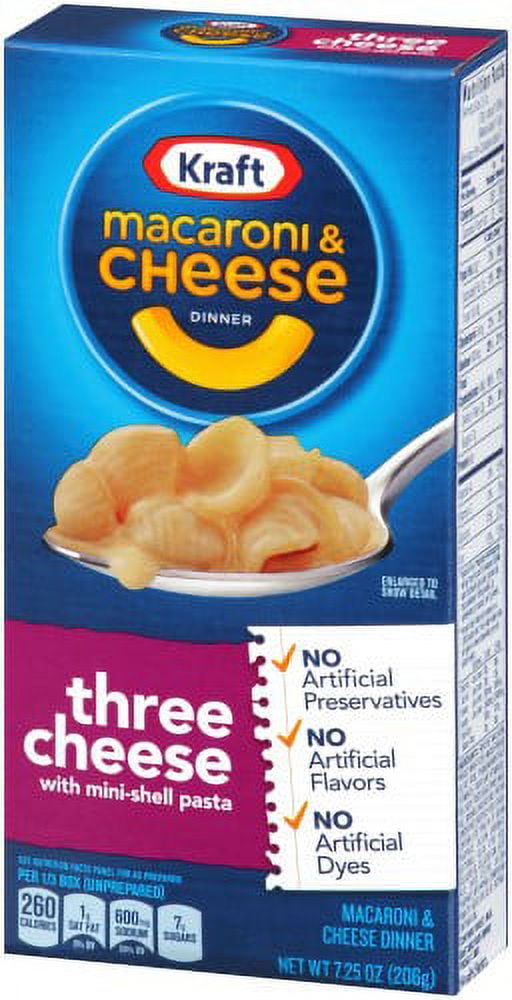 Kraft Three Cheese Macaroni & Cheese Dinner (Pack of 32) - Walmart.com