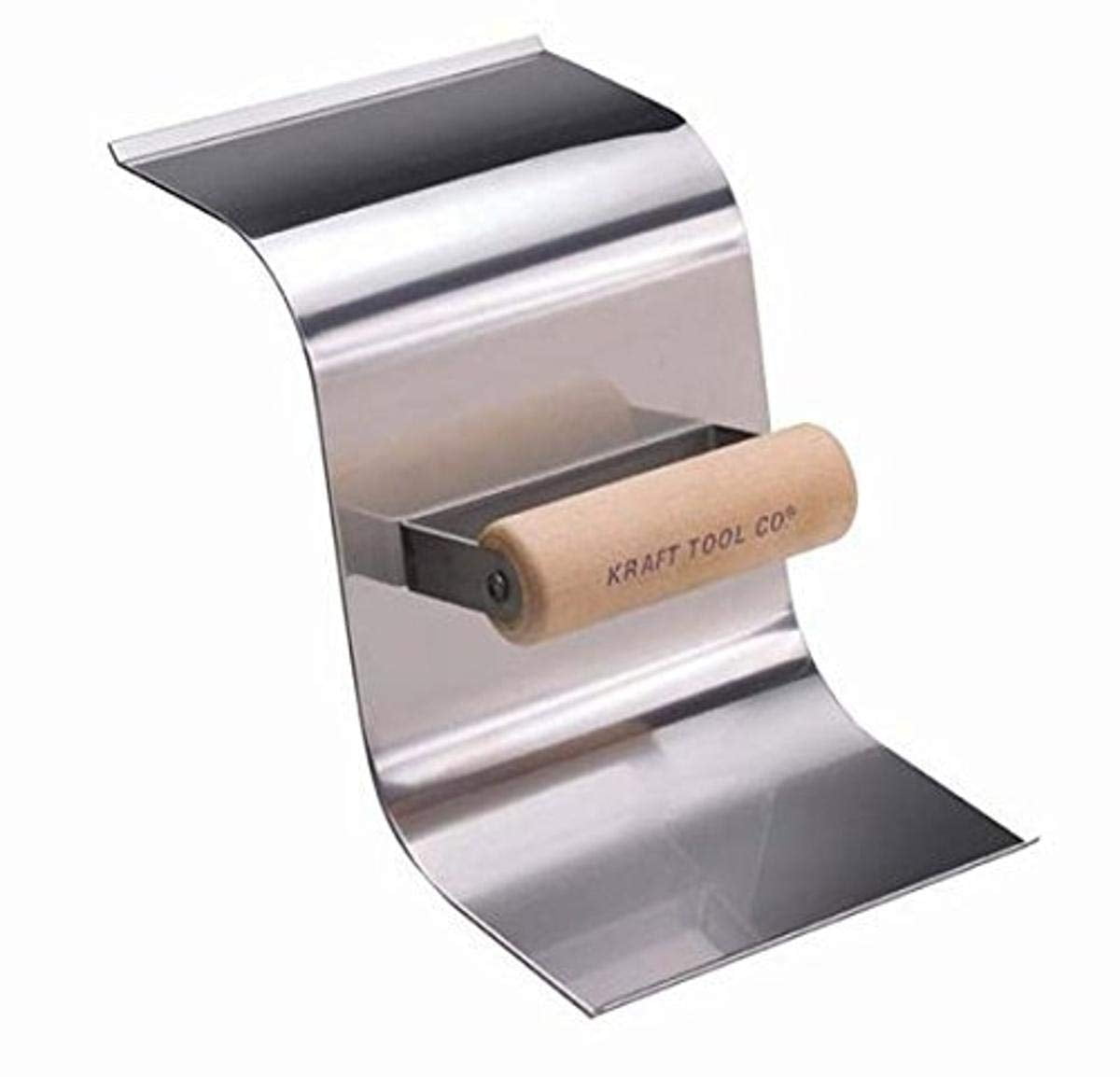 Kraft Tool CF650 Curb and Gutter Tool 1-1/2-Inch Radius with Wood ...