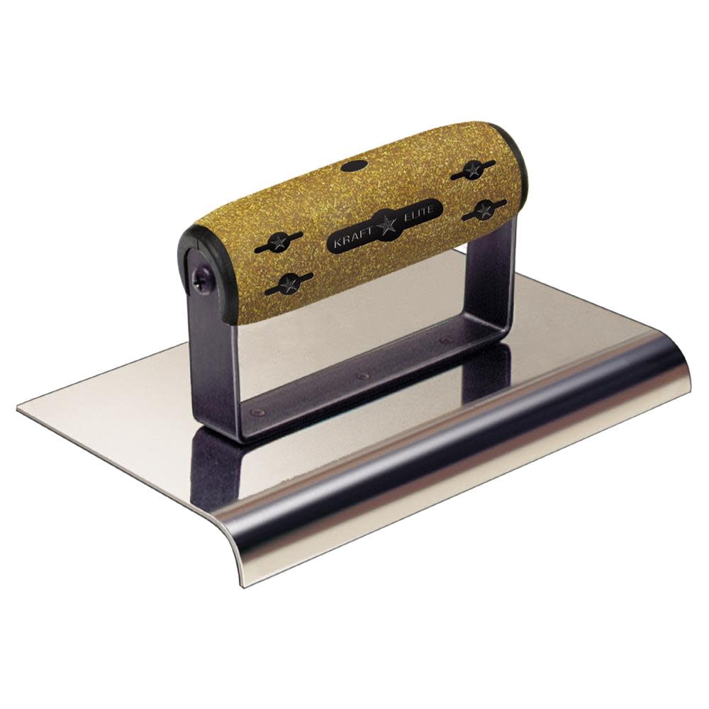 Kraft Tool CFE140K 10" x 4" 1-1/2-radius SS Highway Edger w Cork Handle ...
