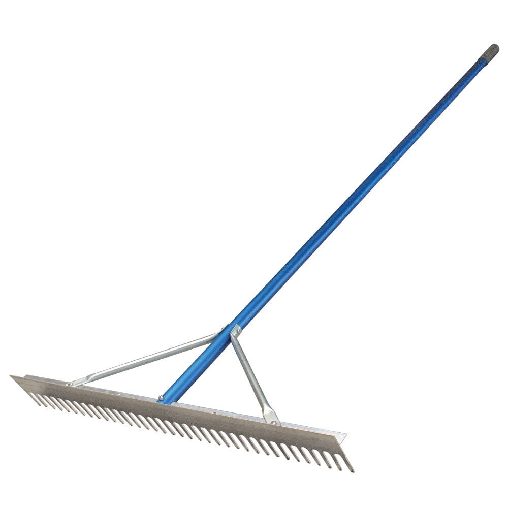 Kraft Tool Co 36 In Landscape Rake With 7 Ft Anodized Aluminum Handle ...