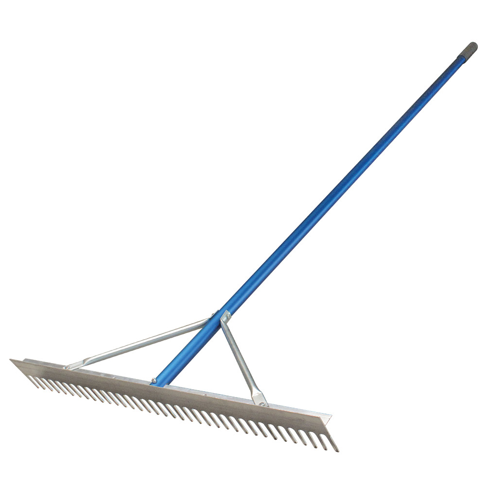 Kraft Tool Co 36 In Landscape Rake With 7 Ft Anodized Aluminum Handle ...