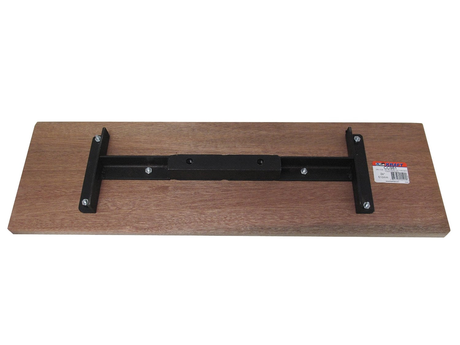 Kraft Tools CC985 Cali Mahogany Float w/ 2-hole Bracket Bar - Walmart.com