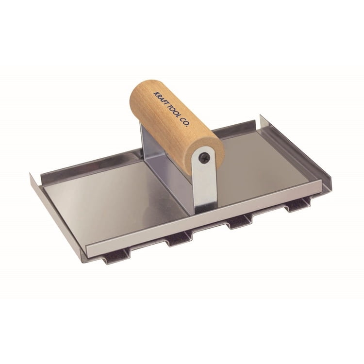 Kraft Tools CF095PF 8"x10-3/8" Texas Curb Ramp Groover (4 Grooves) w/ProForm® Handle - Walmart.com
