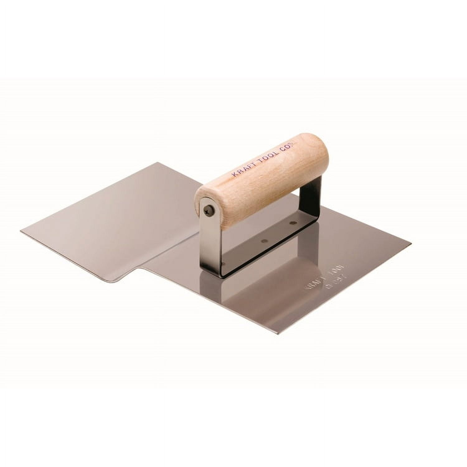 Kraft Tools CF097PF Stainless Steel Driveway Approach Tool 9"x6" 3/4"R ...