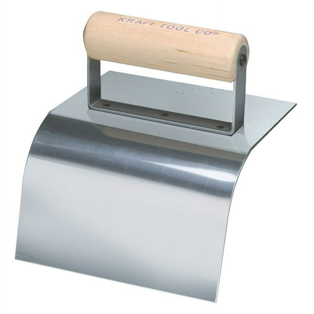 Kraft Tool CF193 2-Inch Radius Curb Tool with Wood Handle, 6 x 5-Inch ...