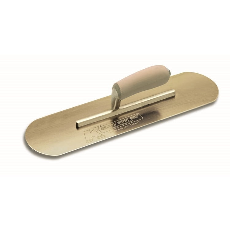 Kraft Tools CF274 10"x3" Golden Stainless Steel Pool Trowel w/Camel ...