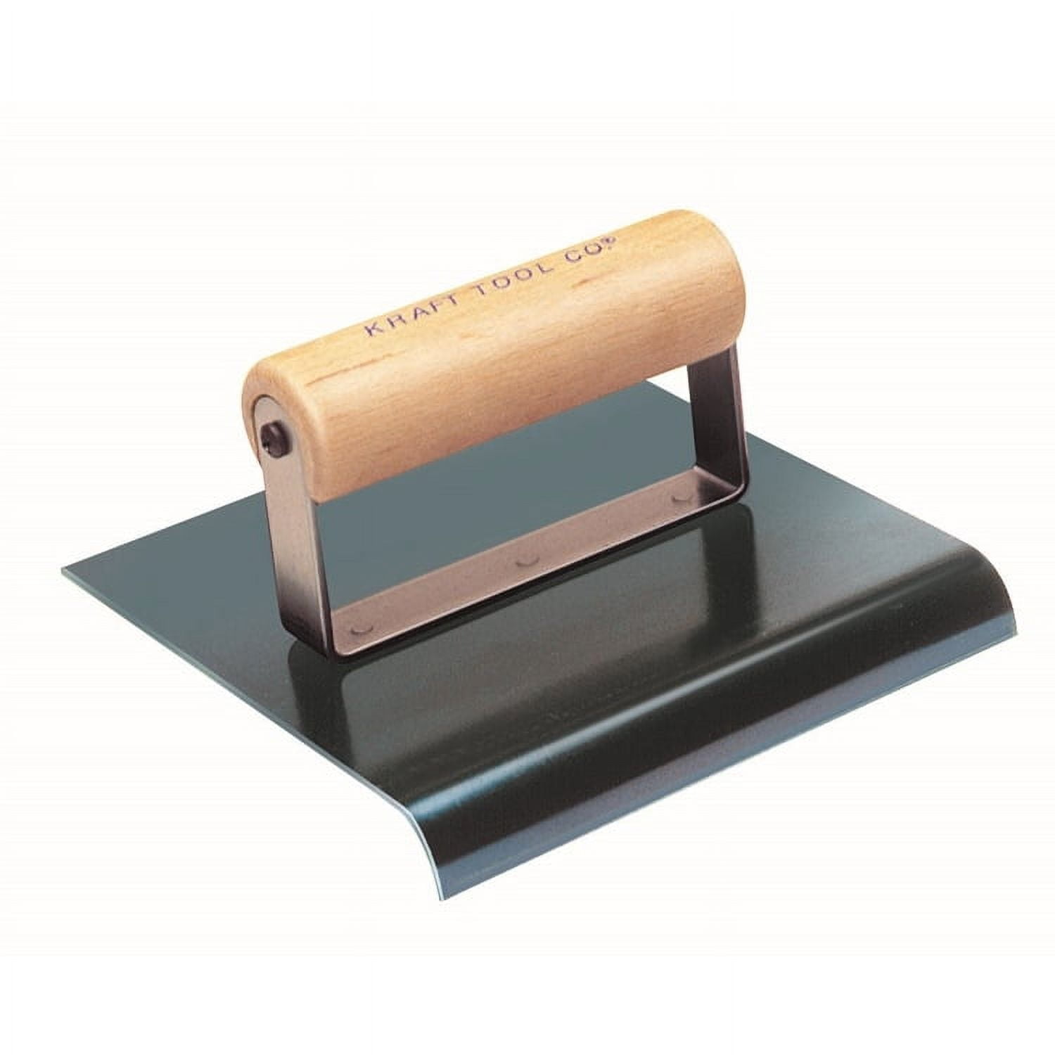 Kraft Tools CF673 6"x5-1/2" 1/2"R Blue Steel Edger w/Wood Handle ...