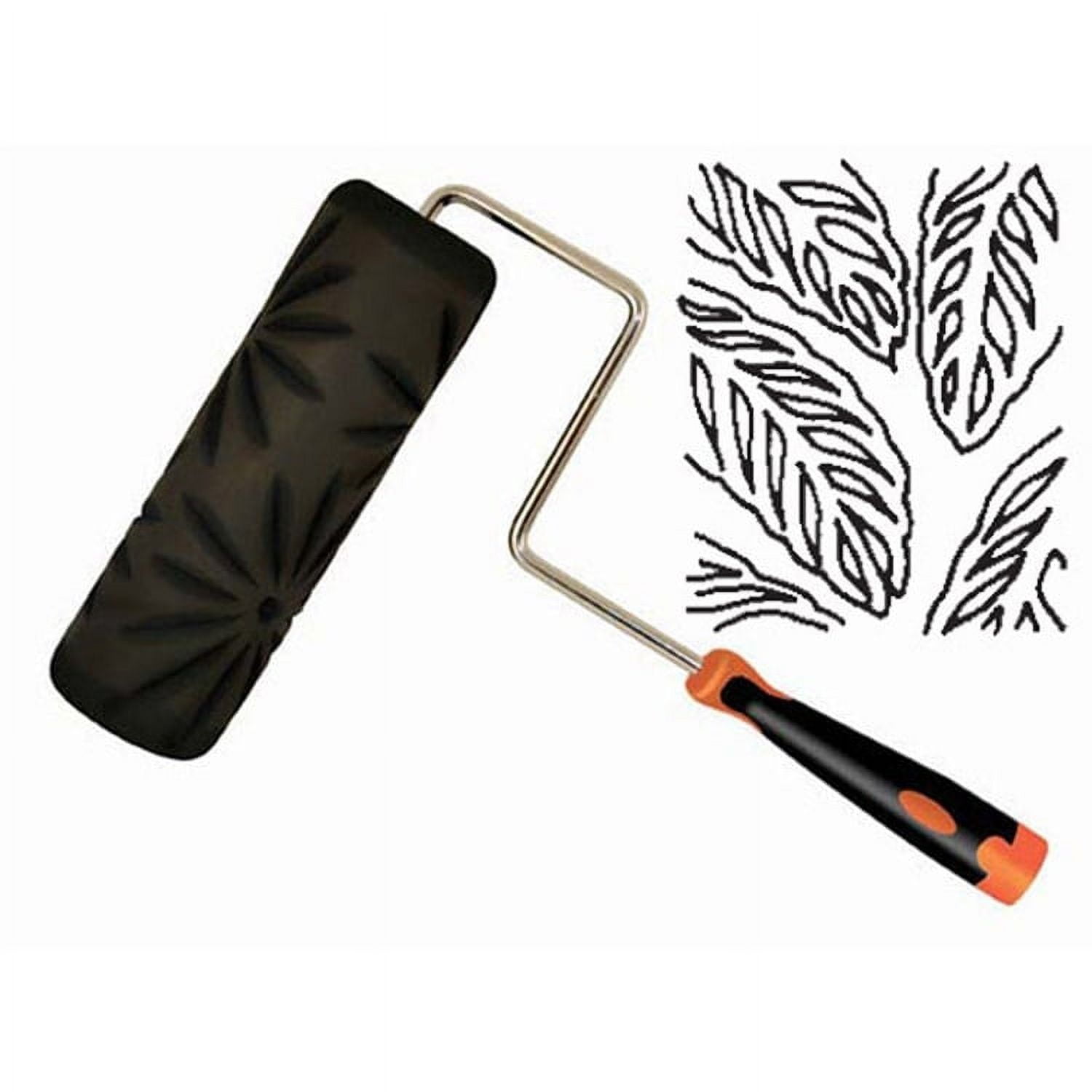 Kraft Tools DW186 Decorative Texture Roller - Palm Leaf - Walmart.com