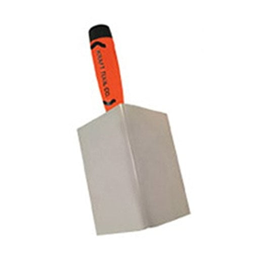 Kraft Tools PL584PF 4"x2" Stainless Steel Inside Corner Trowel w ...