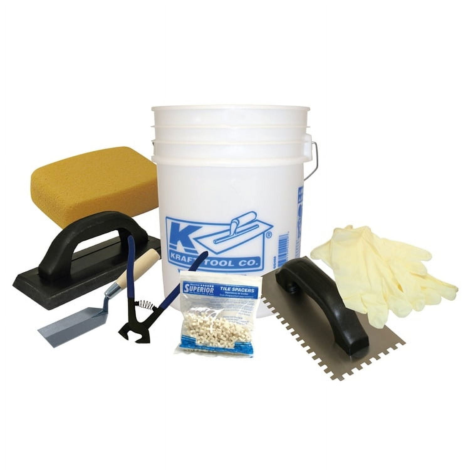 Kraft Tools ST100 DIY Tile Flooring Hand Trowel Tool Kit - Walmart.com