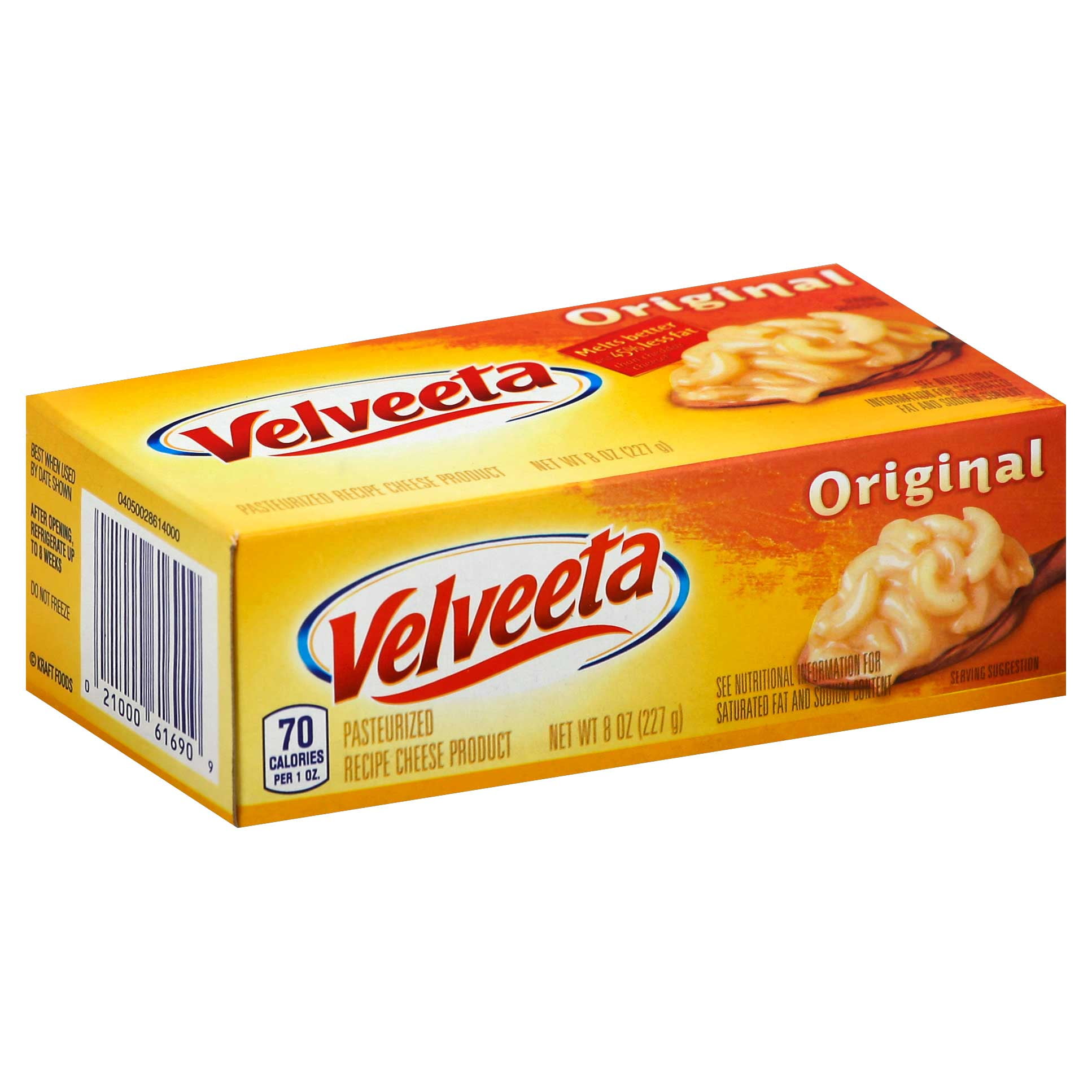 Kraft Velveeta Prepackaged Select American Cheese Loaf, 8 oz - Pack of ...