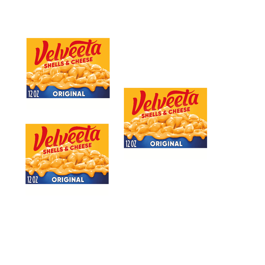 Kraft Velveeta Original Shells & Cheese, 12 oz – Pack of 3, Velveeta ...
