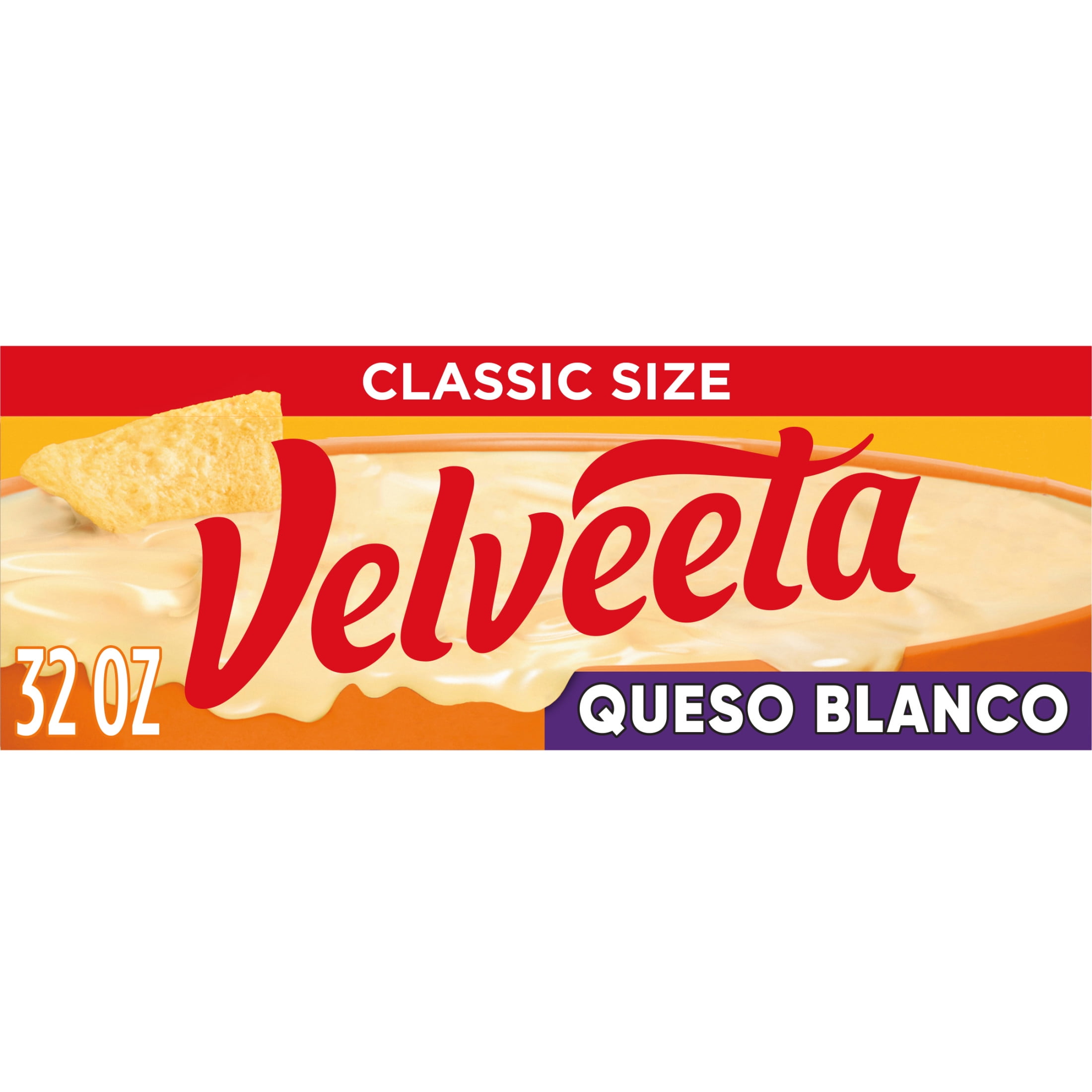 Velveeta Queso Blanco Melting Cheese Dip & Sauce, 32 oz Block - Walmart.com