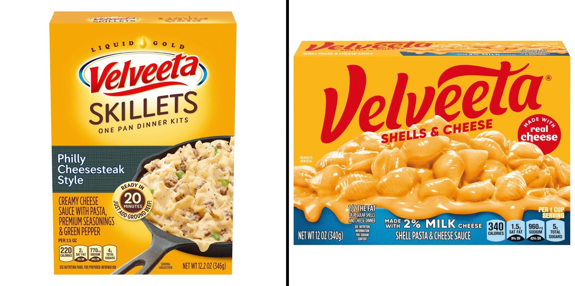 Kraft Velveeta Skillets Philly Cheesesteak Style Dinner Kit 12.2 oz ...
