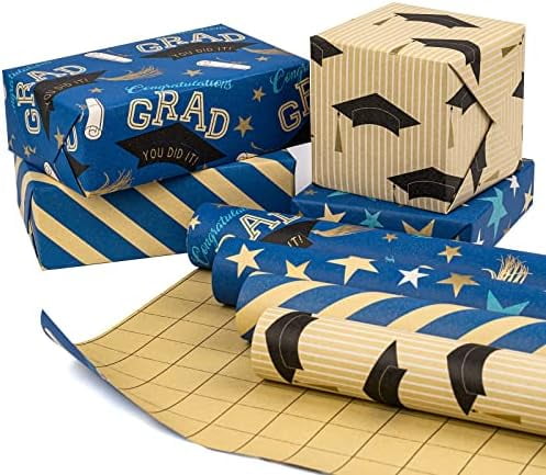 Kraft Wrapping Paper Rolls - Mini Roll - 17 inches x 10 feet per Roll ...