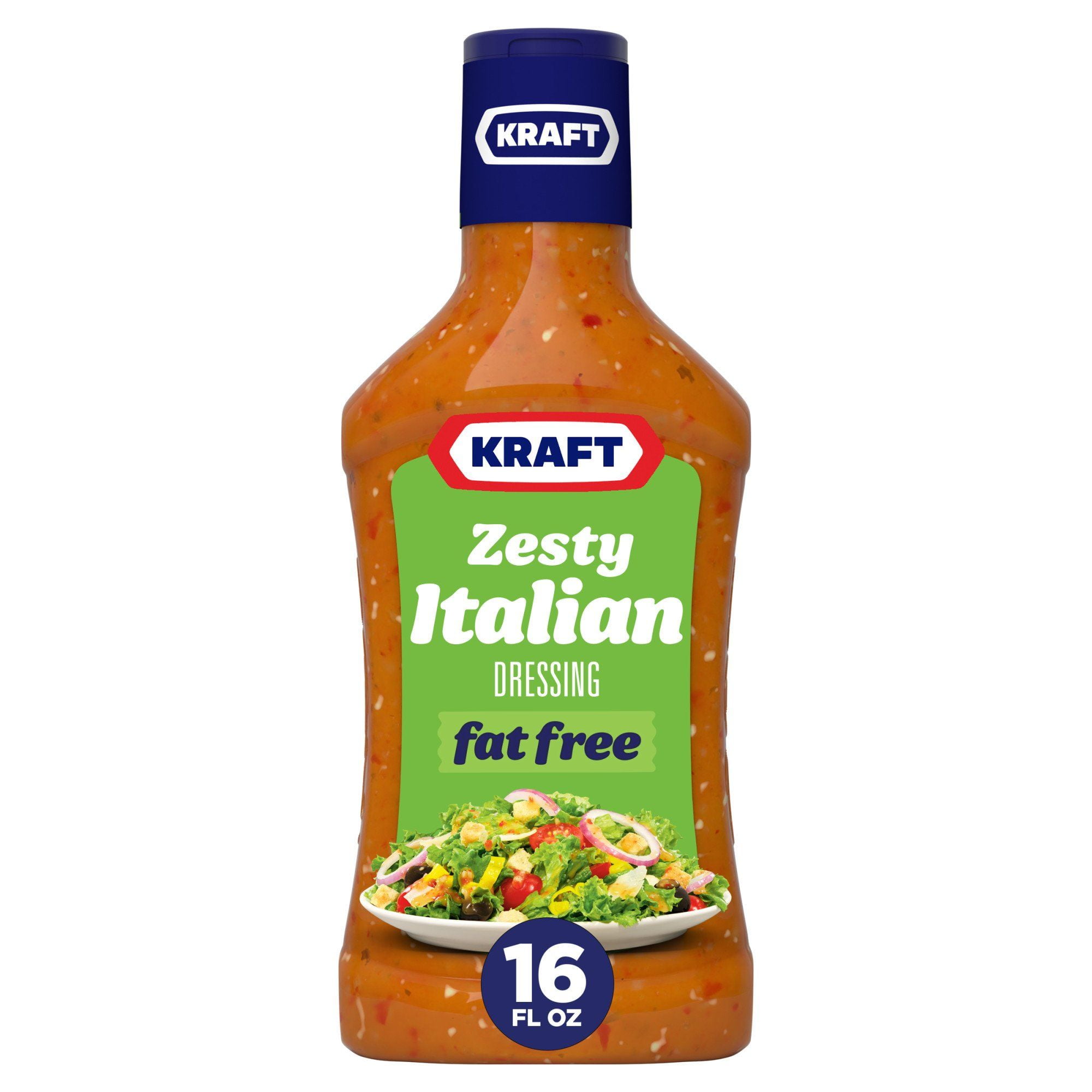 Kraft Zesty Italian Fat Free Dressing - 16 oz (Pack of 2) - Walmart.com