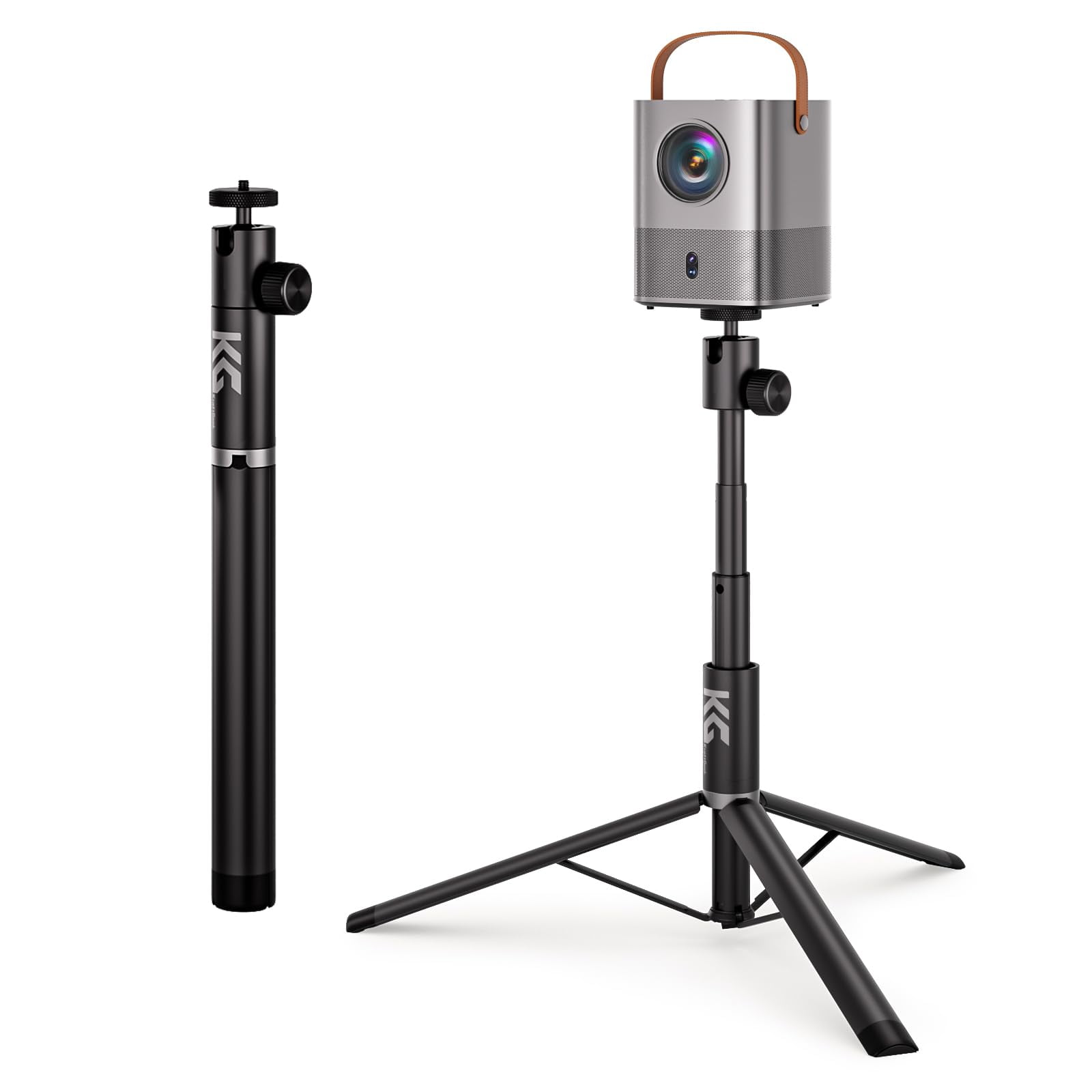 KraftGeek 32" Portable Projector Stand with Ball Head, Compatible with ...