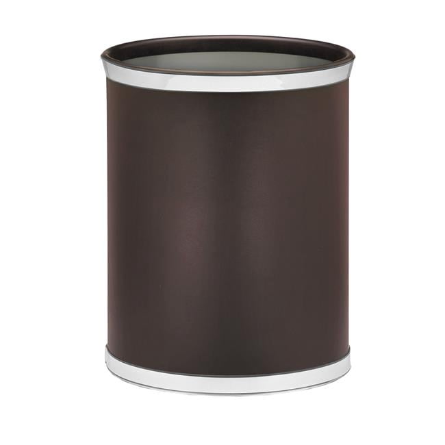 Kraftware 50574 Sophisticates Brown with Polished Chrome 14 in. Oval ...