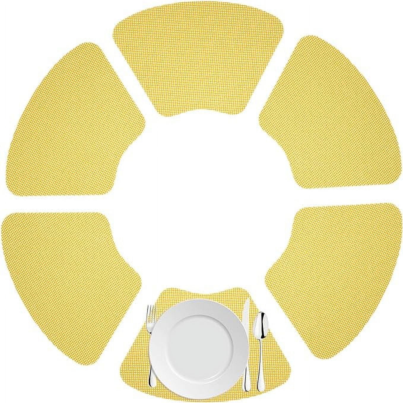 Kraftware Fishnet Wedge Placemats to Add Color to Any Round Outdoor ...