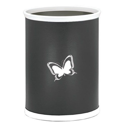 Kraftware Kasualware 14-inch Oval Waste Basket 13-quart Butterfly ...