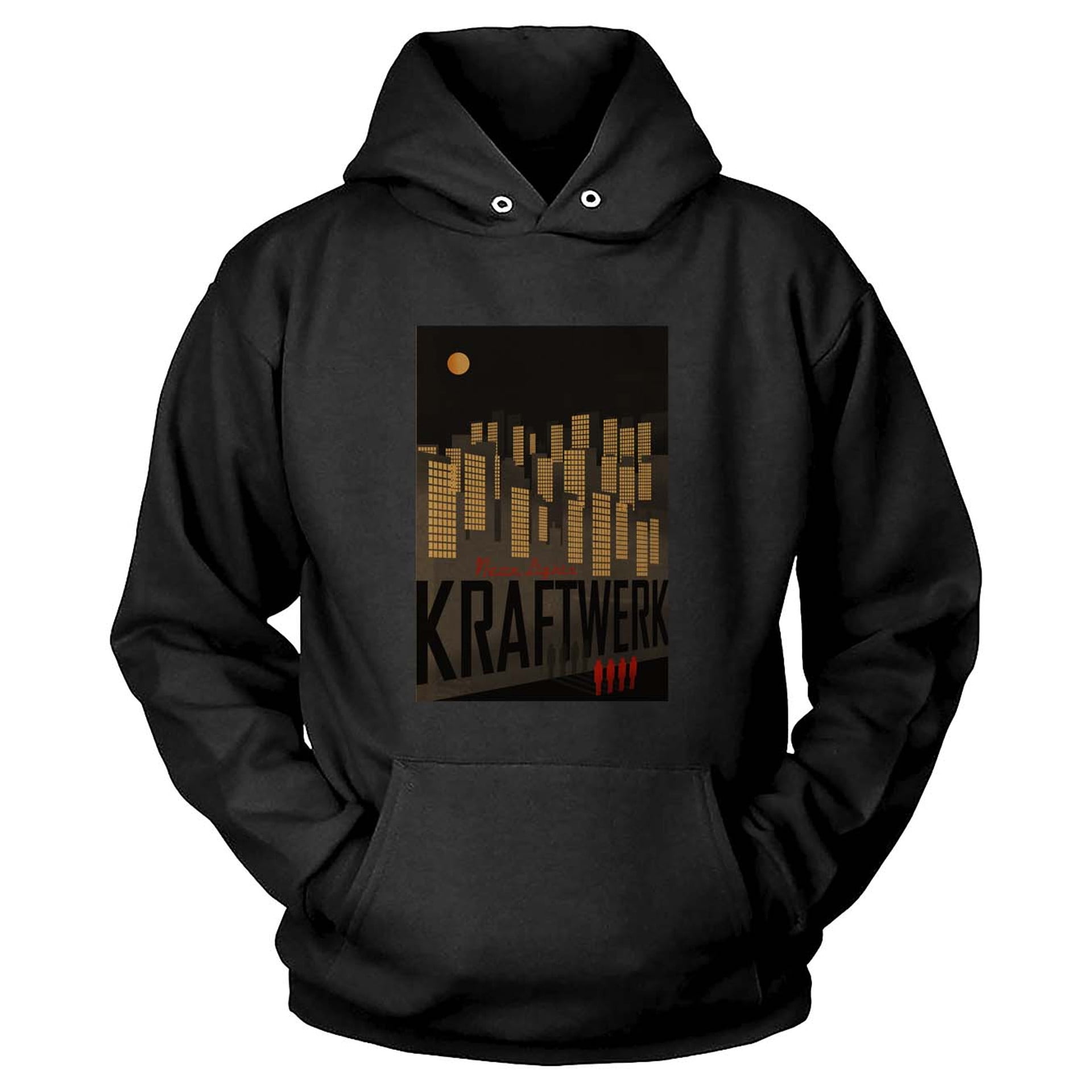 Kraftwerk Neon Lights Hoodie - Official Merchandise Featuring the ...