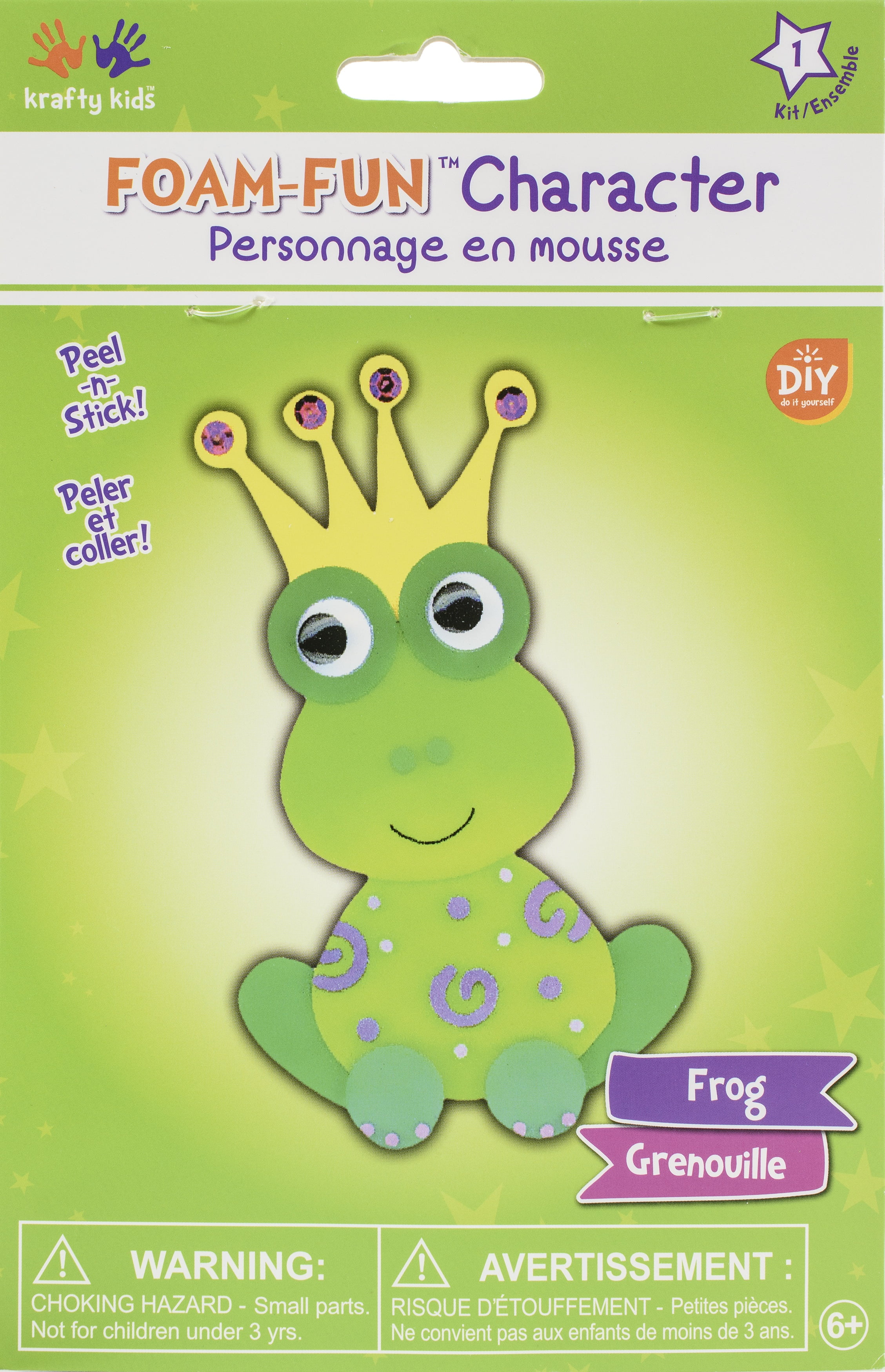 Krafty Kids DIY Foam-Fun Kit-Frog - Walmart.com