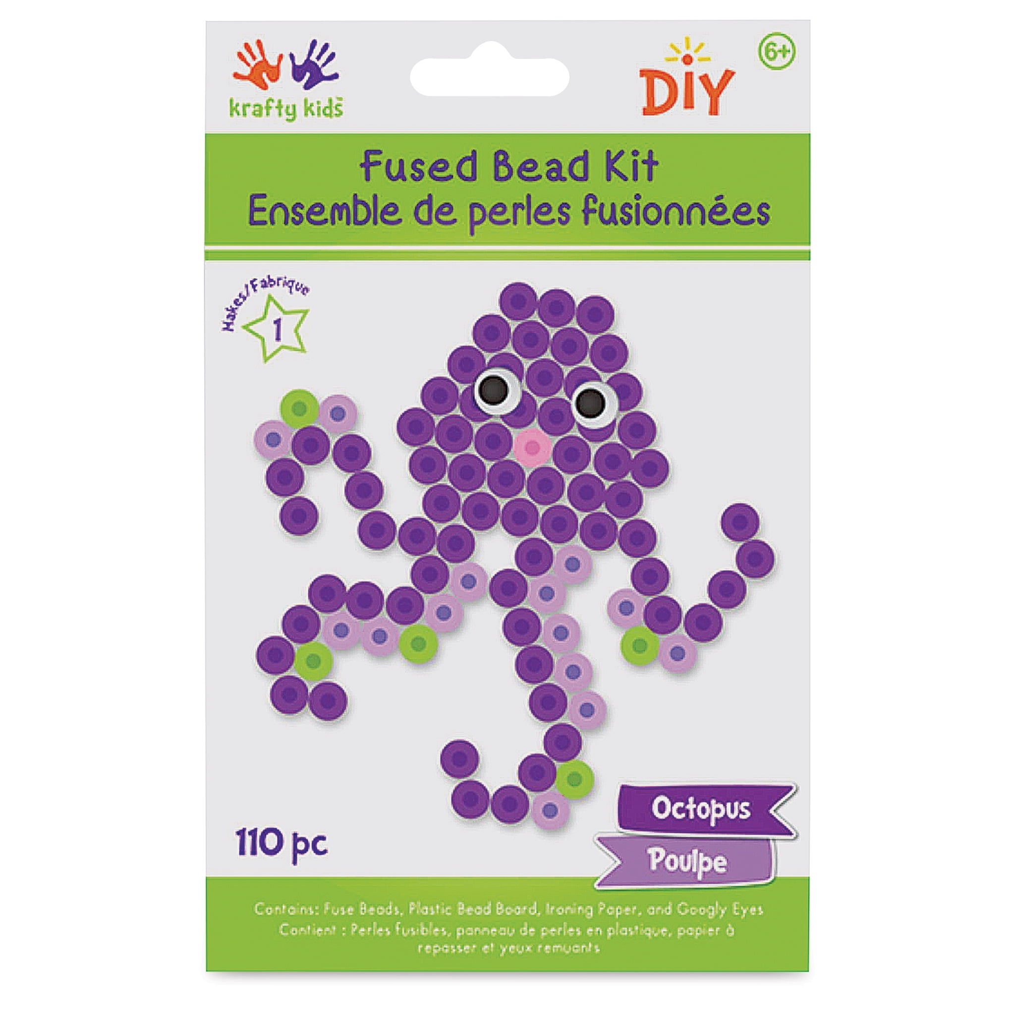 Krafty Kids Fused Bead Kit - Octopus - Walmart.com