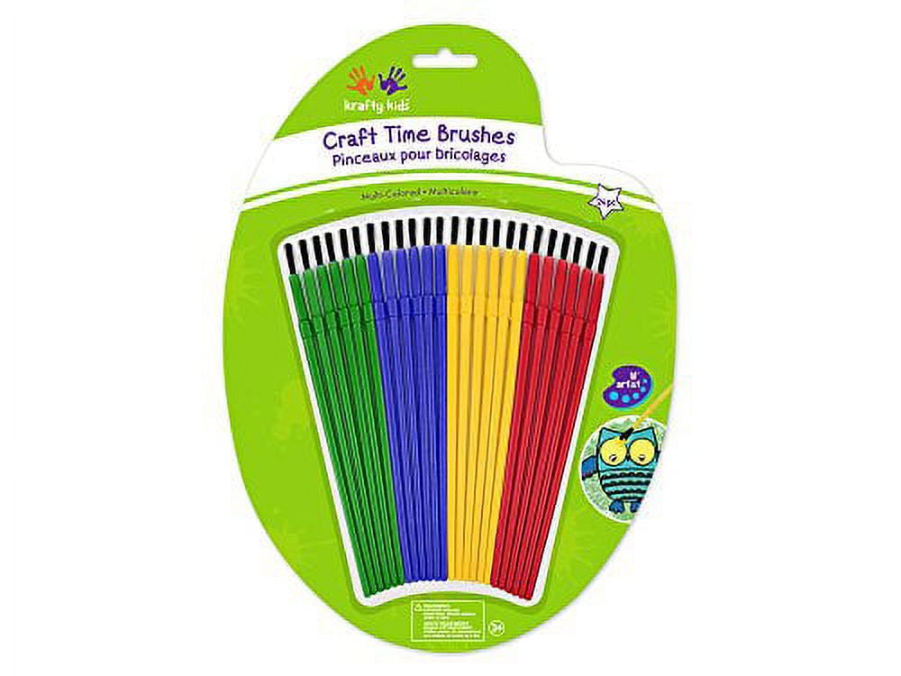 Krafty Kids Lil' Artist Craft Time Brushes, Multi-Colored - Walmart.com