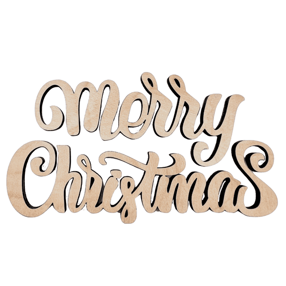 Krafty Supply 1/4" Birch Wood December 25 Wood Words | Craft Numbers ...