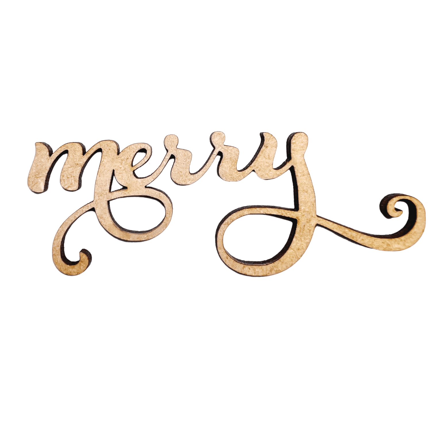 Krafty Supply 1/4" MDF Wood Word Merry | Craft Numbers | Merry ...
