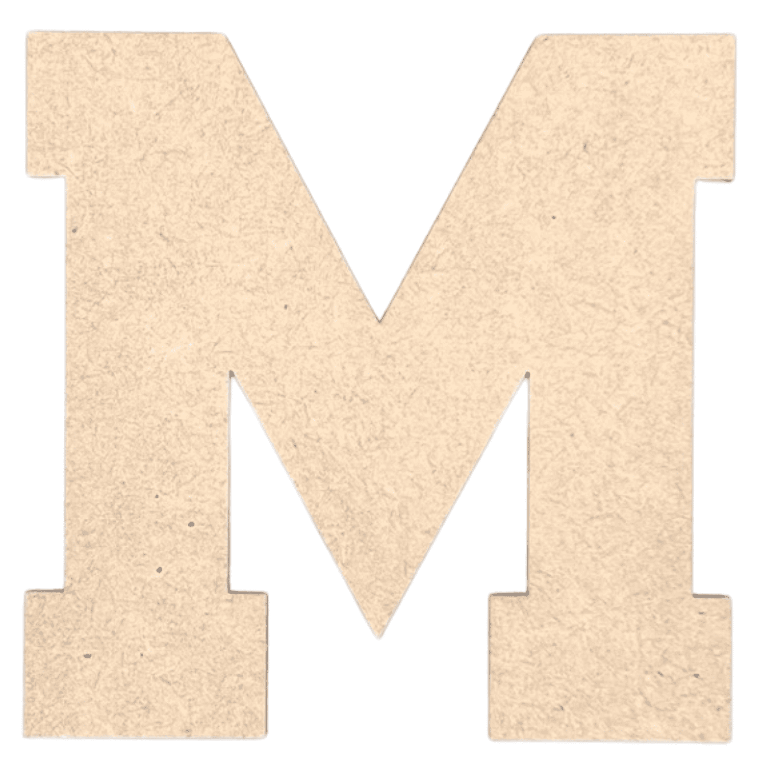 Krafty Supply - 10" Tall MDF Letter M | 1/4" Thick |Collegiate|Wooden ...