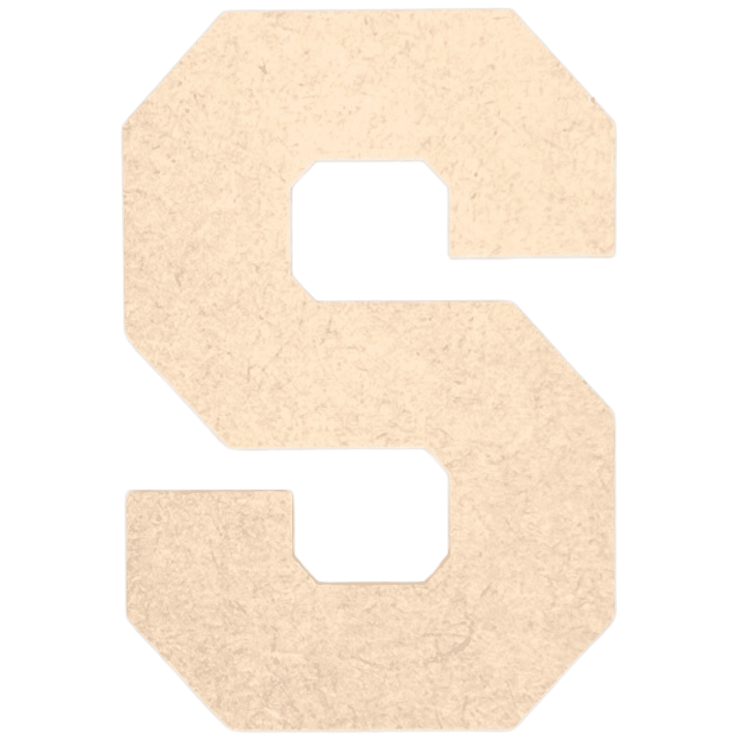 Krafty Supply - 10" Tall MDF Letter S | 1/8" Thick |Collegiate|Wooden ...