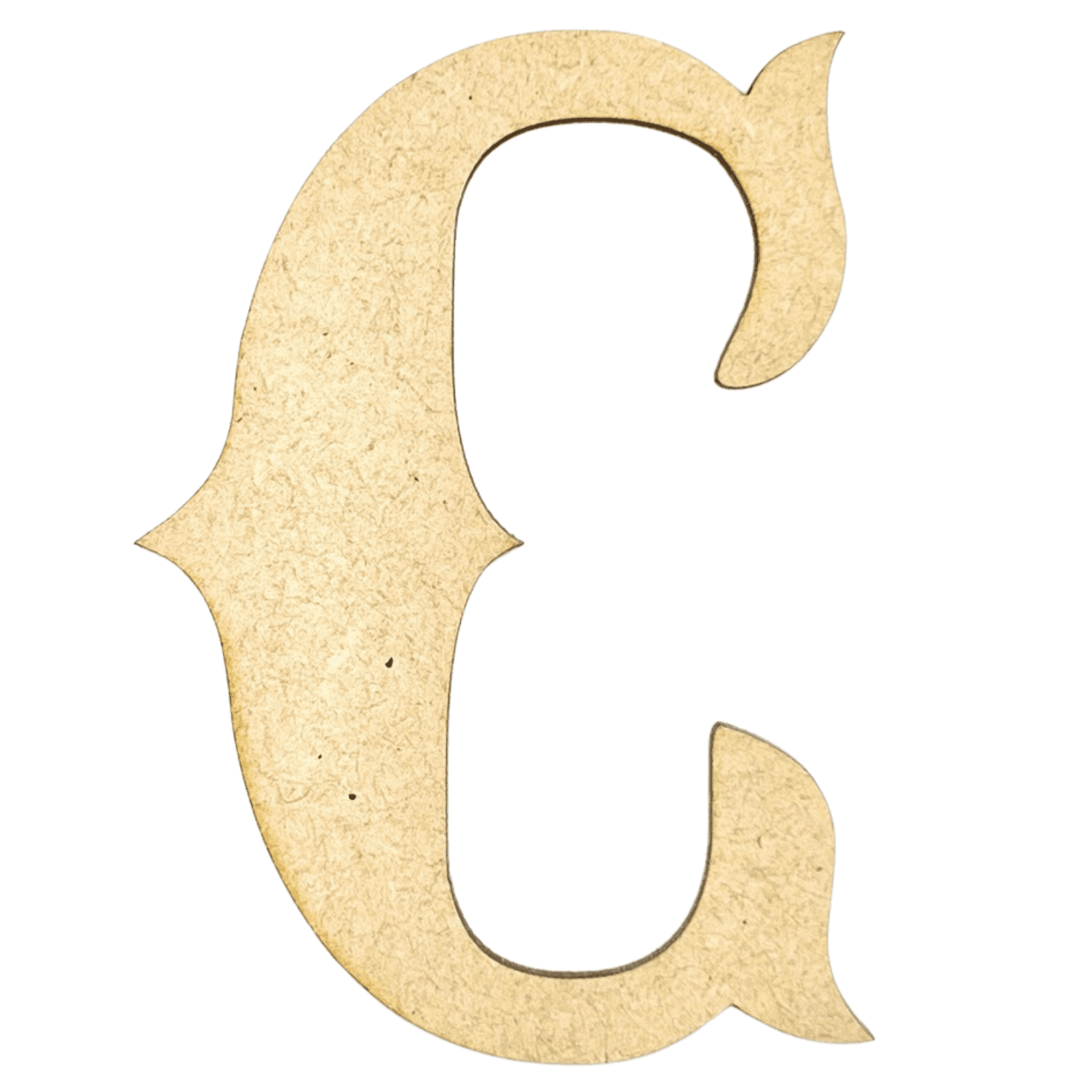 Krafty Supply 12" Tall MDF Letter C |1/8" Thick | Western Railroad ...