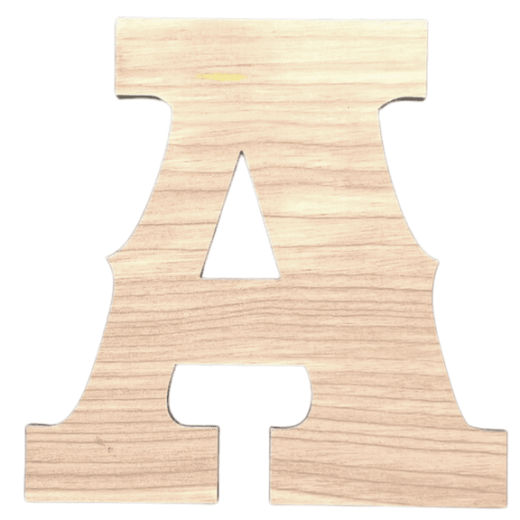 Krafty Supply 12" Tall MDF Letter O |1/4" Thick | Western Railroad ...