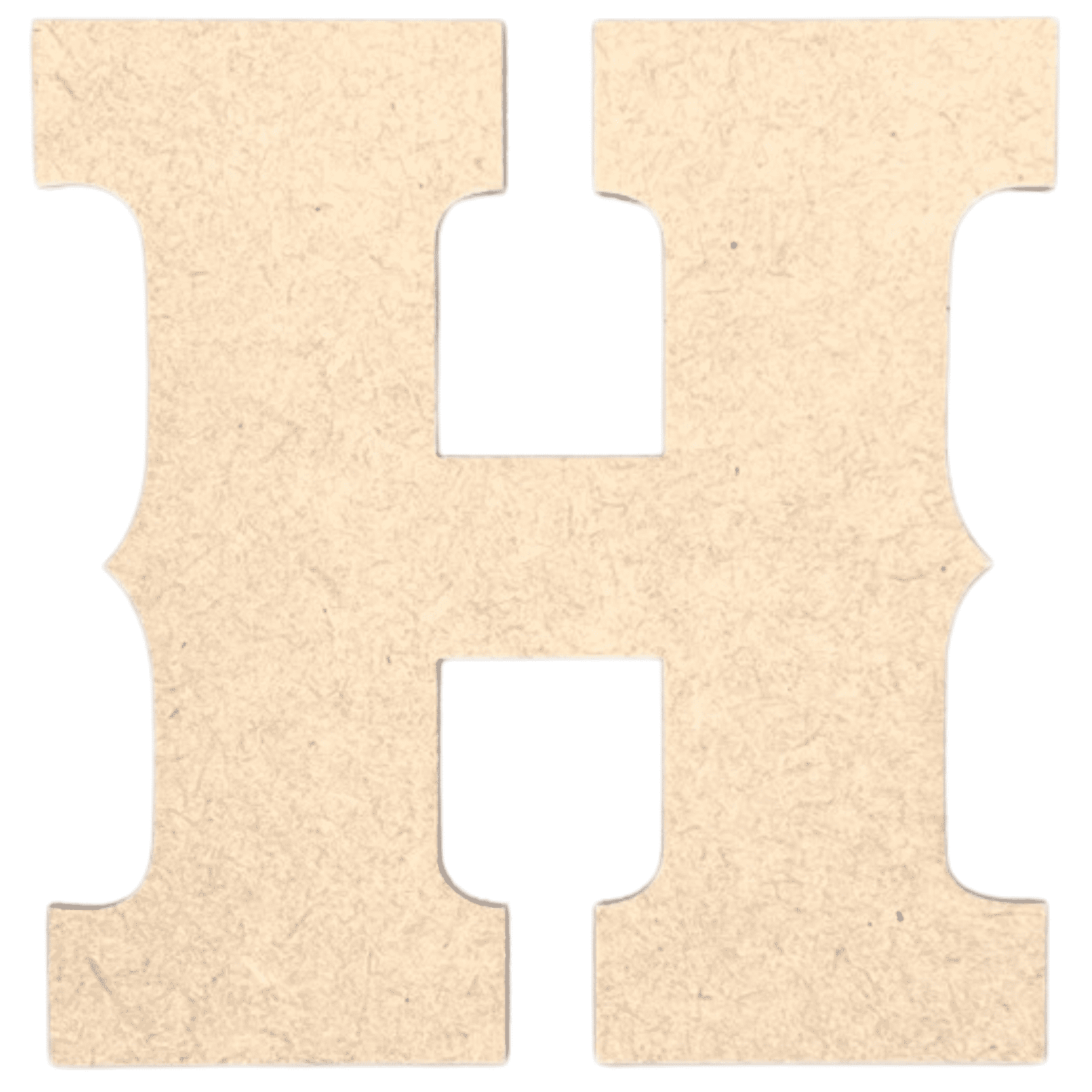 Krafty Supply 12" Tall Western Block - MDF Letter H | 1/4" Thick ...